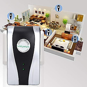 Qioni Electric Power Saver Device, 90V-250V 30KW Intelligent Electricity Saving Box, Energy Electricity Saving Power Box for Household Office, Work Continuously & Stabilize Voltage