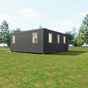 China Factory Luxury 2 Bedroom 20Ft Prefab Extendable House Granny Flat