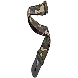 D'Addario Guitar Strap, Camouflage, Leather, Adjustable from 35' to 59.5', One Size, 50G04