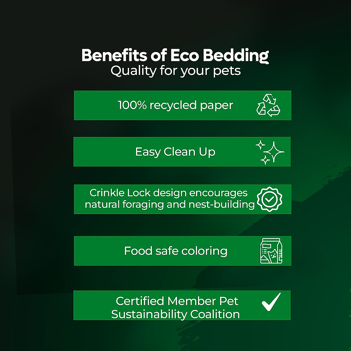 Eco Bedding 99% Dust-Free Paper Bedding for Small Pets & Birds, Eco Natural, 4.5L - Safe, Clean & Comfortable Nesting Material, Ammonia Blocker
