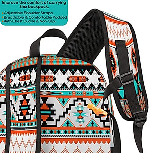 Pardick Aztec Print School Backpacks for Girls Boys Teens Students - Stylish College Schoolbag Book Bag - Water Resistant Travel Backpacks for Women Men