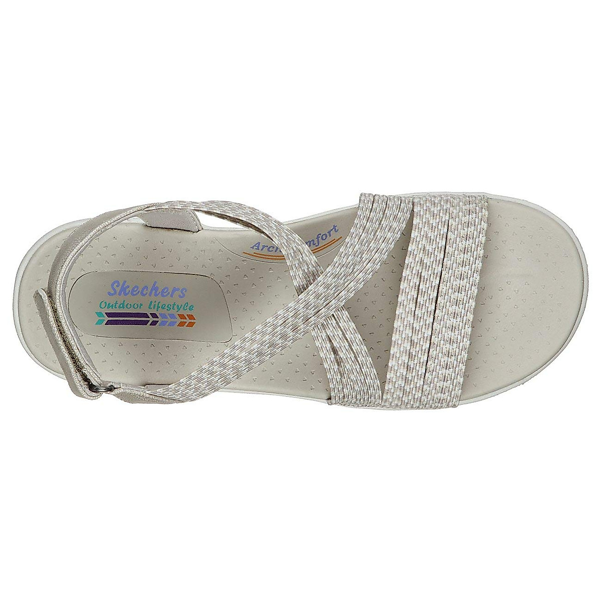 Skechers womens Sporty Sport Sandal, Natural, 9 US