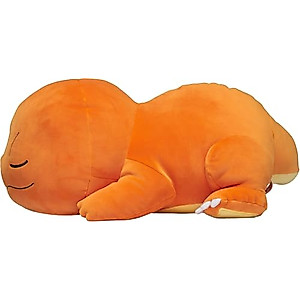 Pokemon Charmander Plush, 18-Inch Plush Toy - Adorable Sleeping Charmander - Ultra-Soft Plush Material, Perfect for Playing, Cuddling & Sleeping - Gotta Catch ‘Em All