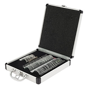 Trial Lens Set 68pcs Optical Trial Lens Set Professional Optometry Equipment, Metal Rim & Aluminium Case & Free Trial Frame, Precise Optical Lens Optometry Kit