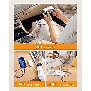 [Apple MFi Certified] (5 Pack 3FT) USB Lightning Cord to USB A Charging Cable, Lighting Braided Wire Lightening Chord for iPhone 14 13 mini/13/12/11 Pro Max/XS MAX/XR/XS/X/8/7/Plus/SE/Pad/Airpods