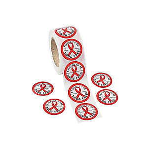 Red Ribbon Week I Pledge to Be Drug Free Stickers (500 Pack)