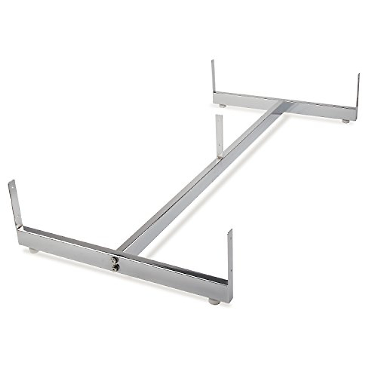 Only Garment Racks Gridwall Panel Gondola Base with Casters - Merchandiser - Chrome 24"W x 48"L