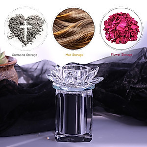 Contid Mini Urns Crystal Ashes Cremation Keepsake Photo Urn Small Urns Cremation Funeral Picture Ashes Holder Urns for Human or Pet to Remember Your Loved One Lost