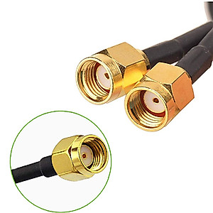 Bechol WiFi Booster Antenna with RP-SMA Male Connector,2.4G Magnetic Base 10ft Extension Cable for Wireless CCTV Security IP Camera Video System NVR DVR