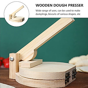 DOITOOL Tortilla Press 6 Inch - Traditional Labor-Saving Wood Tortilla Maker Press - Dough Press Wood Tortilla Press for Dumpling Skin, Homemade Mexican Tortillas,Roti, Burritos,Taco