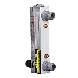 0.1-1GPM Panel Type Tube Liquid Flowmeter Adjustable Knob Water Liquid Meter Liquid Measuring Tool