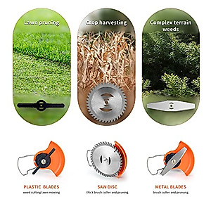 Weed Wacker Battery Powered ，Electric Weed Wacker 21v Cordless Weed Eater with Battery and Charger for Weed-Wacking Grass and Yard