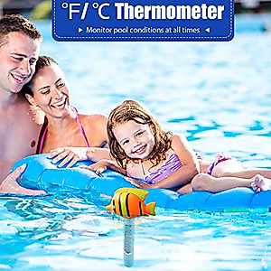 Almcmy Swimming Pool Cleaning Kit,57 Inch Long Handle Swimming Pool Cleaning Brush,Pool Cleaning Set with Pool Skimmer Net,Best for Above Ground Pools,Spas,Ponds - Blue