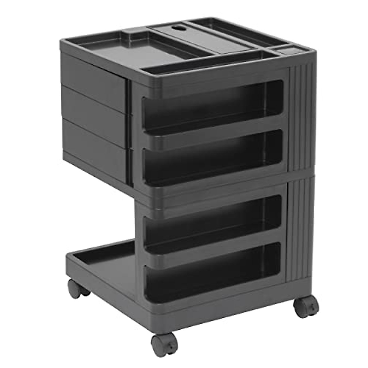 SD STUDIO DESIGNS Kubx Pro Mobile Rotating 4-Sided Storage Organizer with Multiple Compartments