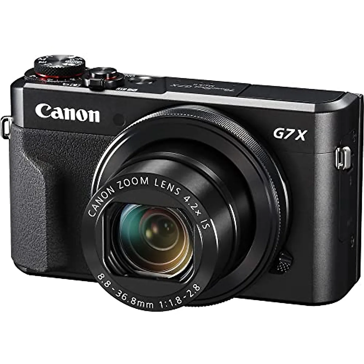 Canon PowerShot G7 X Mark II Digital Camera (1066C001), 64GB Memory Card, Card Reader, Soft Bag, Flex Tripod, Hand Strap, Memory Wallet, Cleaning Kit (International Model) (Renewed)