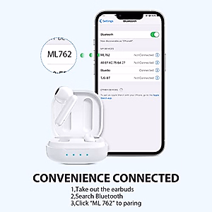 Wireless Earbuds for iPhone 14 Pro Max,Bluetooth Earbuds with Volume Control Microphone Touch Control HiFi Stereo Wireless Earphone for Oneplus 11 10T Pixel 7 Pro Galaxy S23 S22 Ultra S21 S20 Fe