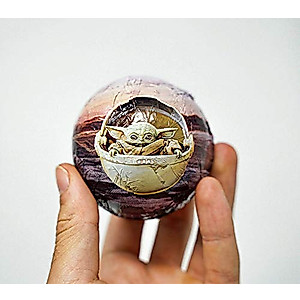 Star Wars The Mandalorian Holiday Chocolate Ball filled with Surprise The Child Marshmallow Treat, 2.12 Ounce