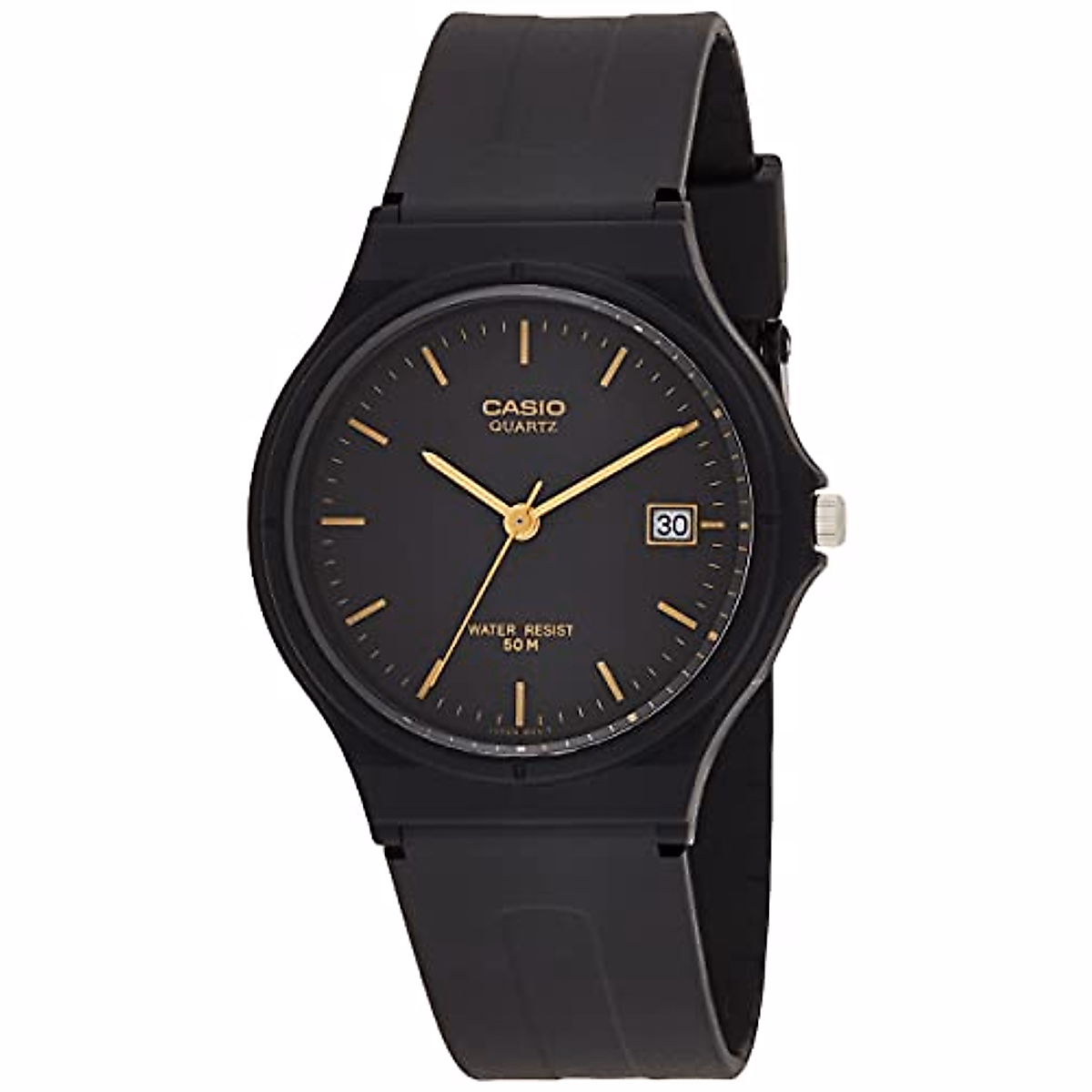 Casio Men's Black Analog Date Watch MW59-1E