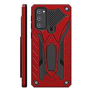 Kitoo Designed for Samsung Galaxy S20 FE Case with Kickstand 5G, Military Grade 12ft. Drop Tested - Red