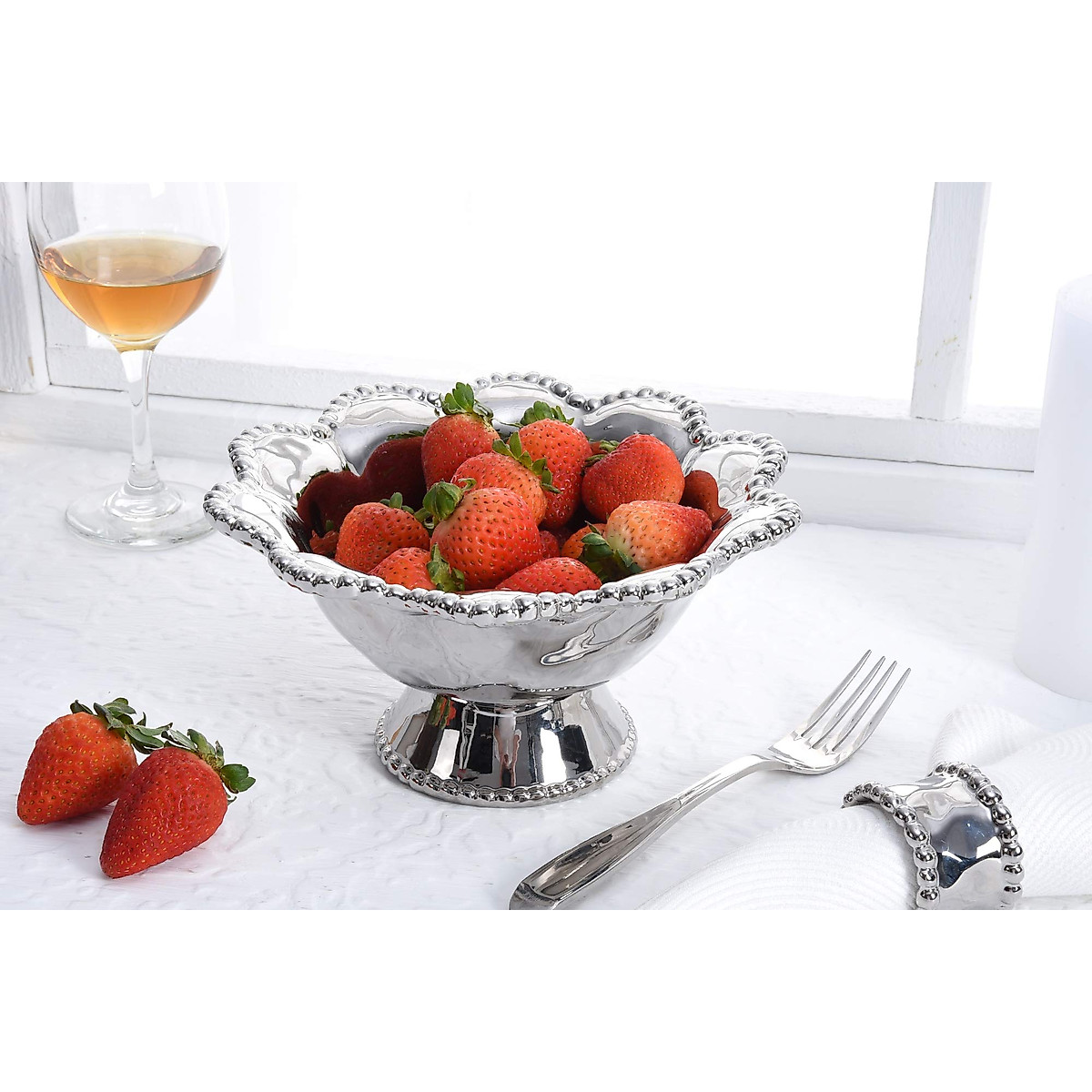 Pampa Bay Porcelain Verona Footed Bowl