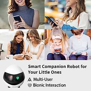 Truwelby Enabot Ebo SE Moving Home Security Camera, Indoor Pet Robot 1080P, with 2 Way Audio, Night Vision, Auto-Cruise, Self-Charging, Motion Detection IP Cam