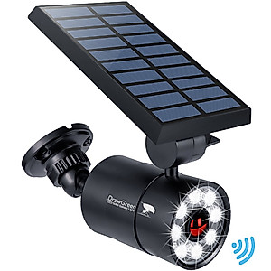 Solar Lights Outdoor Motion Sensor Aluminum, 1400-Lumens 9W LED(130W Equi.), No Power Required Solar Flood Security Spot Lights for Camp Driveway Patio Path Garden, 100-Week Protection for 100% Free