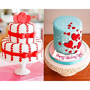 Fondant Cutter 13pcs/ Set, Geometric MultiCutters for Cake Design - Round Square Oval Heart - Small, Medium & Large Size