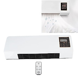 Cryfokt Mini Air Conditioner, Small Air Conditioner Heater with Remote Control, 2000W Portable Wall Mounted Ac, Wall Mounted Air Conditioner and Heater Combo for Bathroom, Bedroom