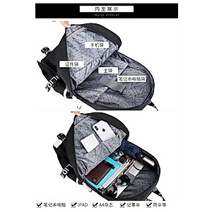 ISaikoy Anime The Promised Neverland Backpack Bookbag Laptop Bag Shoulder Bag Daypack School Bag 11
