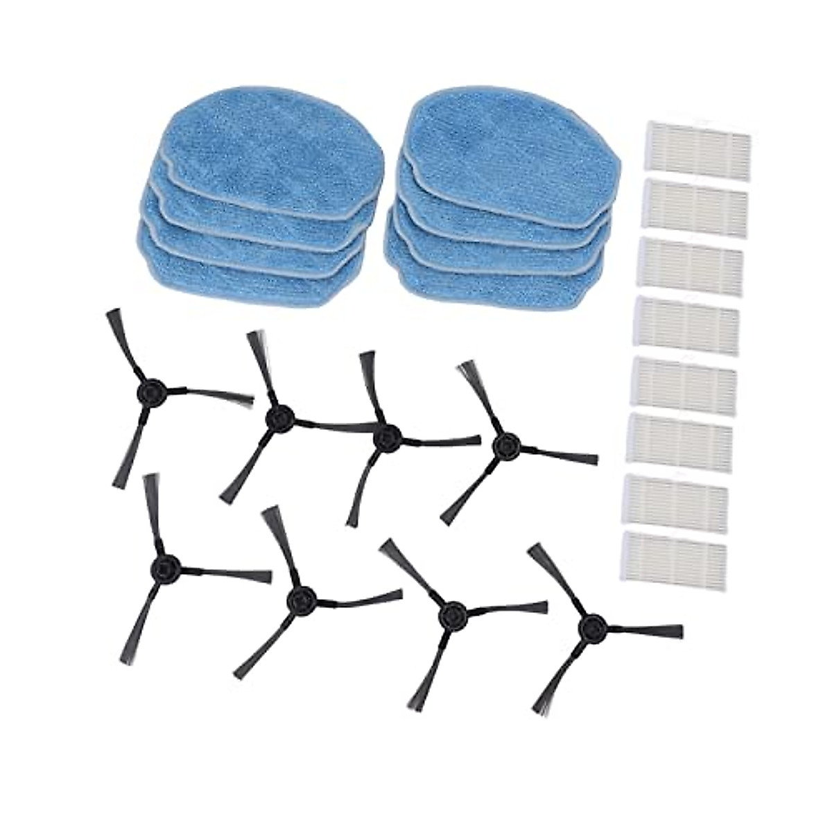 Airshi Robot Accessories, Deep Soft Fiber Dustproof Robotic Vacuum Cleaner Kit for ZCWA BR150 BR151