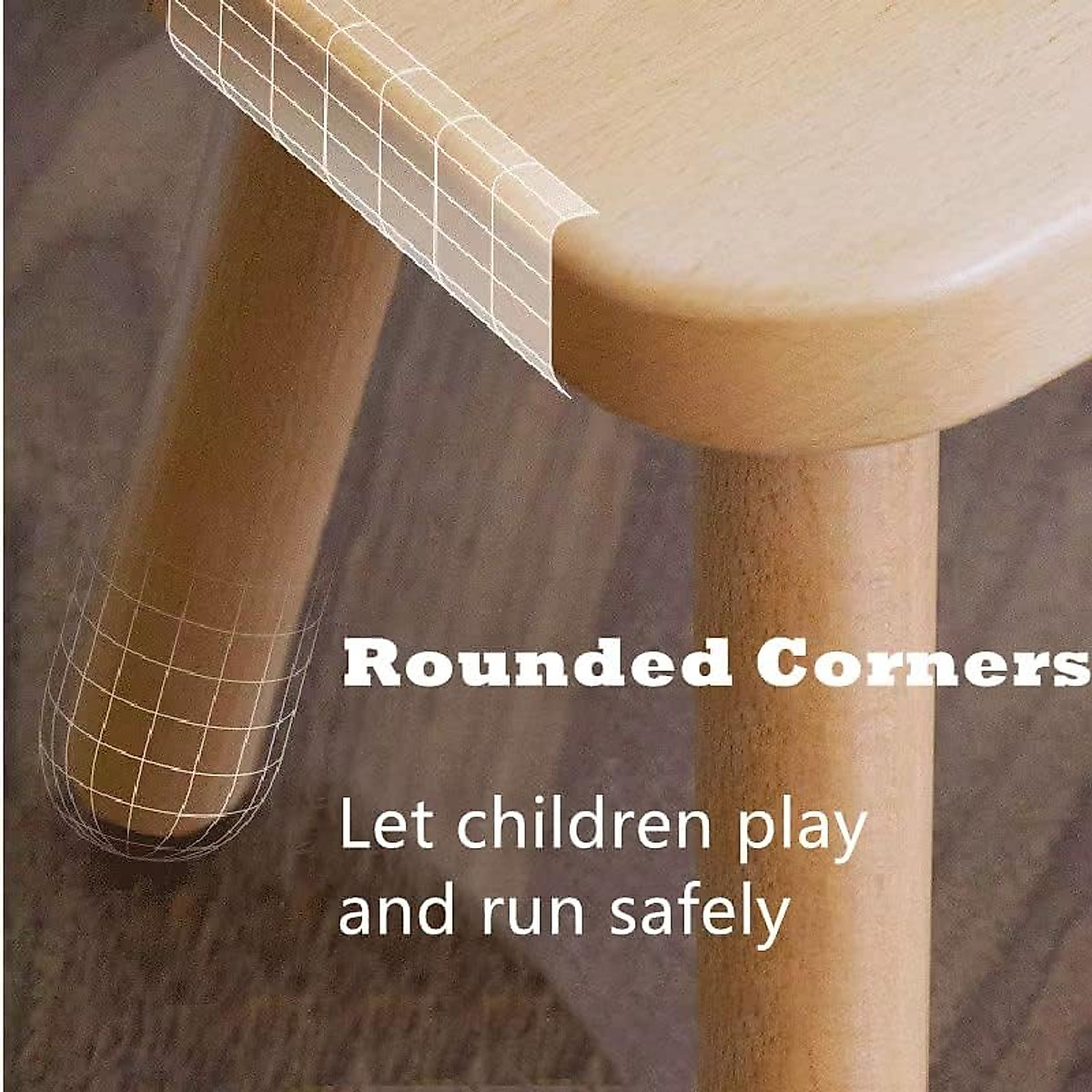 KVIPY Wood Stool Step, Solid Hard Seat Stool with Non-Slip Feet, 10 Inch Doorway Shoe Changing Stool for Bathroom, Living Room, Bedroom, Laundry Room, Garden