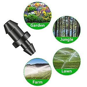150 Pieces Drip Irrigation End Plugs Coolrunner Goof Plugs for Drip Irrigation Black Plug Drip Irrigation Tube End Closure Irrigation Garden Lawn Supplies