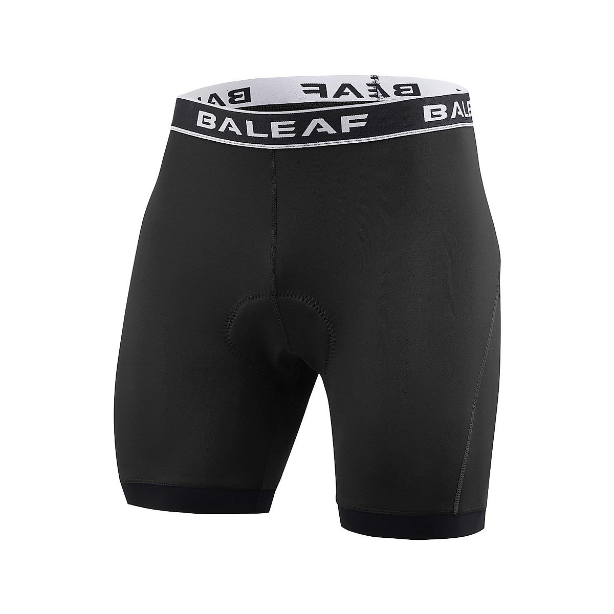 BALEAF Men's Bike Shorts With 4D Padding Cycling Underwear Padded Bicycle MTB Liner Mountain Biking Tights Road Riding Black XL