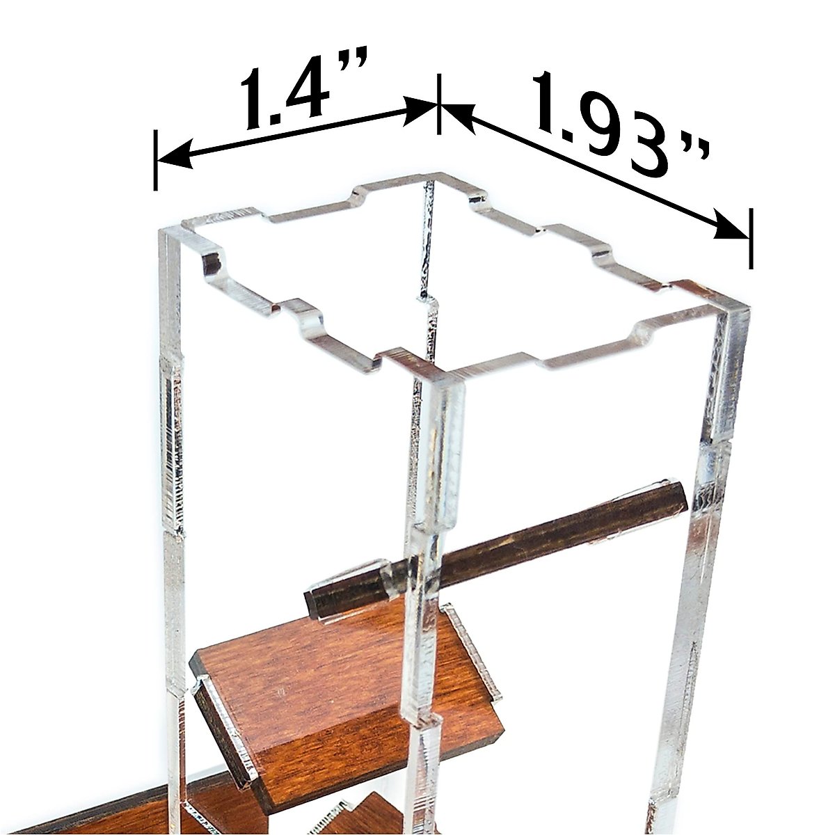 C4Labs Micro Travel Portable Dice Tower AND Dice Vault | Fits Standard Seven Set of Dice (Gunstock)