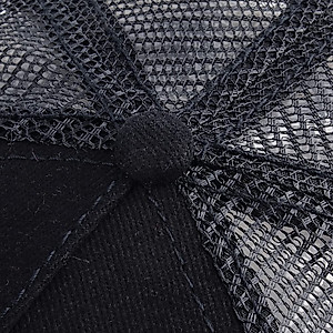 Summer Trucker Hat Men Black Scorpio Baseball Cap Mesh Snapback Caps Women Animal Embroidery Hats (Black) …