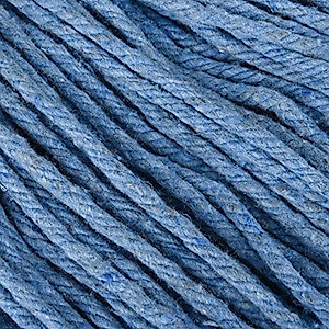 Matthew Cleaning Heavy Duty Mop Head Commercial Replacement for General and Floor Cleaning , Wet Industrial Blue Cotton Looped End String Head Refill (Pack of 3) Blue