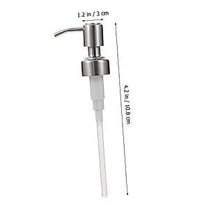 Gadpiparty Sprinkler Hand Soap Dispenser Foam Soap Dispenser Bottle Dispenser Foam Bottles Pump Lid Soaps Pump Cover Stainless Steel Silver Bottle Replacement Pumps Bottle Pump Replacement