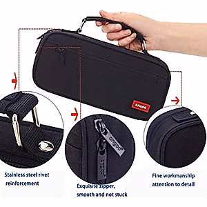 Pen case Pencil case Large capacity Fashionable Pencil case Boys Girls Elementary school students Junior high school students High school students University students For working adults (black)