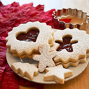 Fluted Circle Linzer Cookie Cutter, 4" Made in USA by Ann Clark