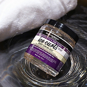 Aunt Jackie's Grapeseed Style and Shine Recipes Ice Curls Glossy Curling Jelly, Hydrates, Softens, Makes Waves, Curls and Coils Easier to Style, 18 oz