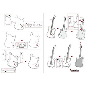 Metal Earth Fascinations Electric Lead Guitar 3D Metal Model Kit