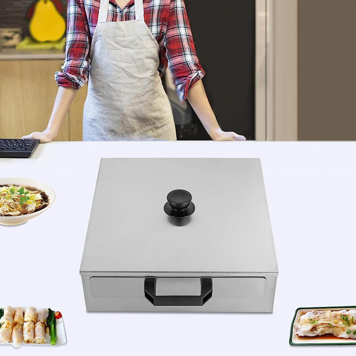 Rice Noodle Rolls Machine 1 Layer Cooking Cuisine Guangdong Recipes Cookware