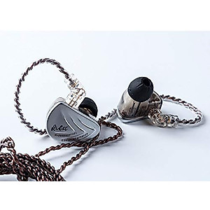 Kinboofi KZ AS16 in Ear Monitor Earphone Pure 8 Balanced Armature Drivers Per Side, KZ Stage Monitor Earphone High Fidelity Earbuds Headphone (Black No Mic)…………