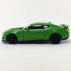 Kinsmart 2017 Chevrolet Chevy Camaro ZL 1 Green Color 1:38 DieCast Model Toy Car Collectible