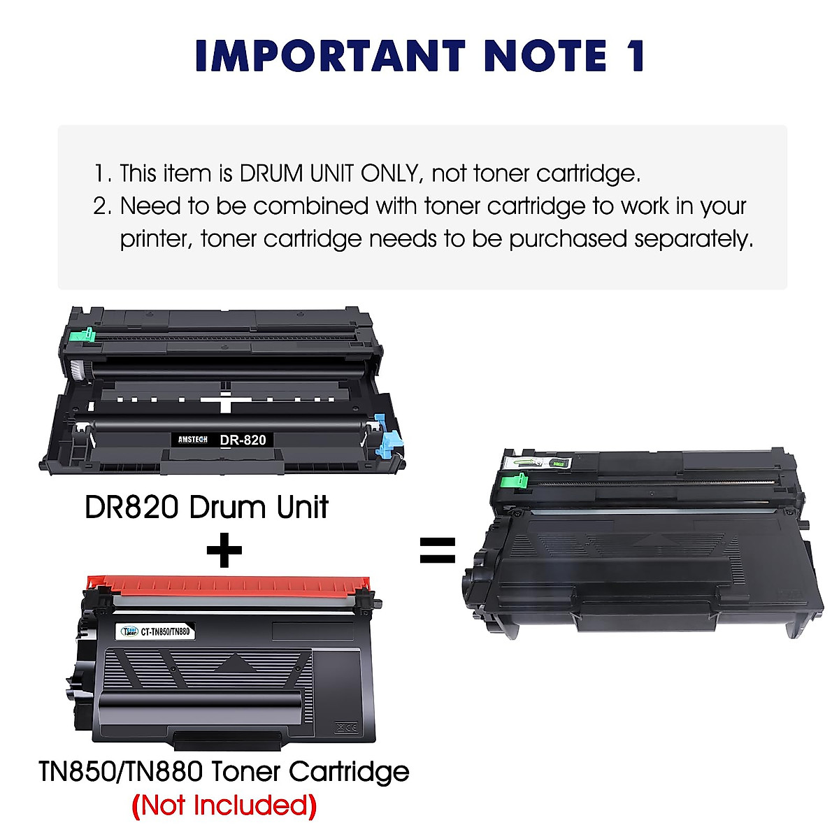 DR820 DR-820 Drum Unit Compatible Replacement for Brother DR820 DR 820 DR-820 for HL-L6200DW MFC-L5850DW MFC-L5900DW HL-L5200DW HL-L5100DN L5850DW L5900DW L5700DW L6200DW Printer (Black, 1-Pack)
