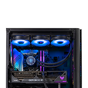 YEYIAN Gaming PC ODACHI - Intel Core i9 13900KF, GeForce RTX 4070 Ti (>3090) Gaming Desktop Computer, 1TB NVMe SSD, 32GB DDR5 5600MHz, Intel Z790, 360mm Liquid Cooled, 850W Gold PSU, Win 11, USB-C 3.2