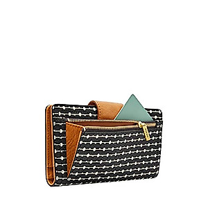 Fossil Women's Logan Leather RFID-Blocking Tab Clutch Wallet