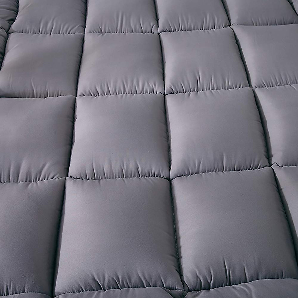 Foreate Mattress Pad Quilted Mattress Topper Protector Pillow Top Mattress Cover, Soft and Comfortable, Down Alternative Filling for Twin/Full/Queen/King Size