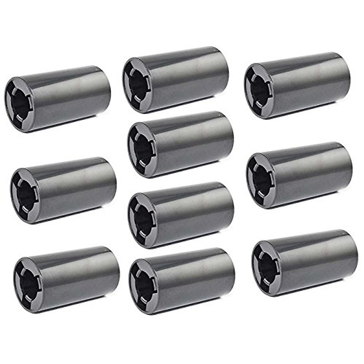 LampVPath 10PCS AA to C Size Battery Adapter Case, AA to C Size Spacers, AA to Size C Battery Adapter Converter Case(10 Pack Black)