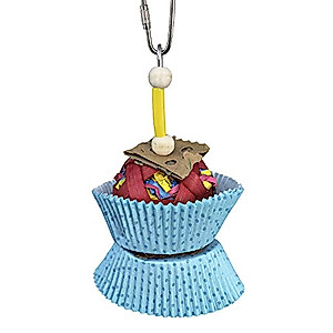 Bonka Bird Toys 1080 Cane Cake Foraging Parrot cage Toys Cages Shredder Cockatiel Quality Product Hand Made in The USA